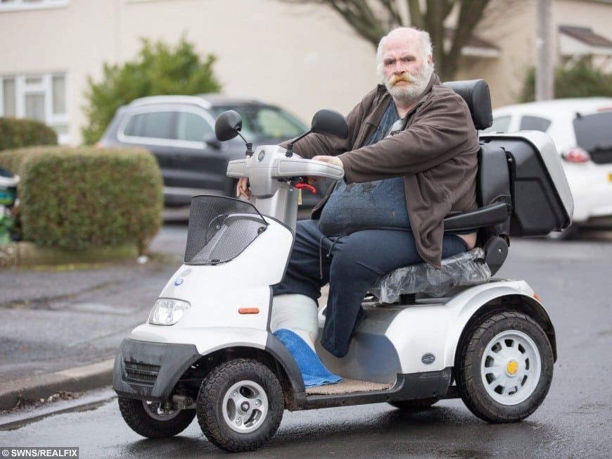 Amputee Granddad Who Drives Mobility Scooter Receives Fine For A 180mph ...