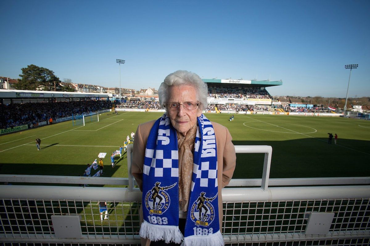 A 103-year-old Bristol Rovers fan still goes to every home match ...