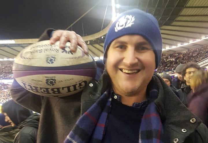 Scottish rugby fan catches matchwinning ball following historic ...