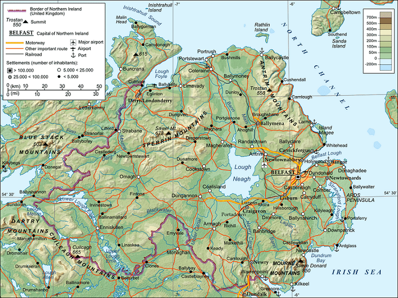 The Irish border: Take out a map and look at it