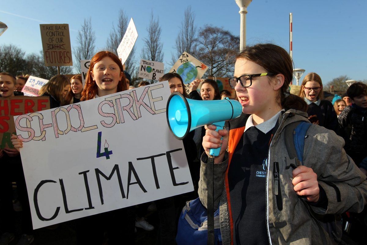 Thousands of pupils protest over climate change