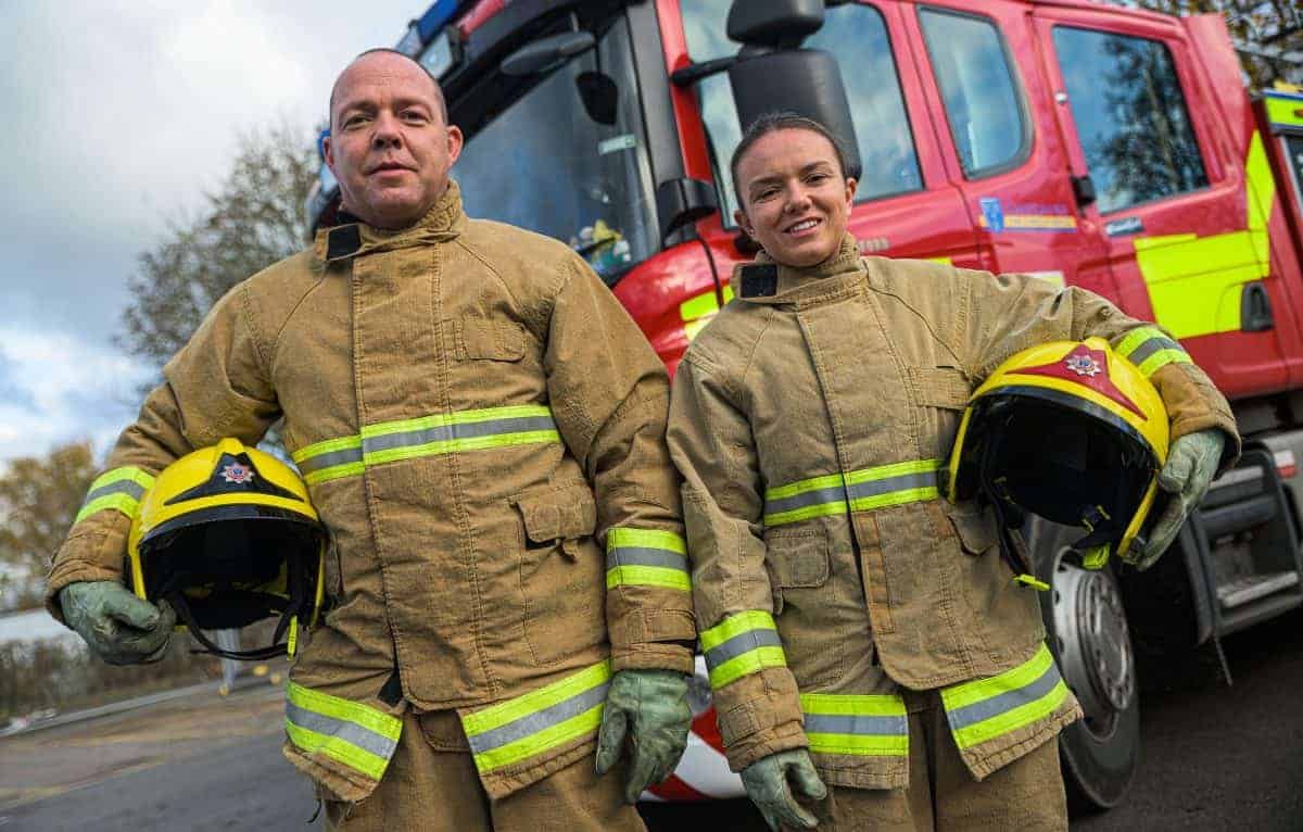 Firefighter's "immense pride" after his daughter joined the same ...