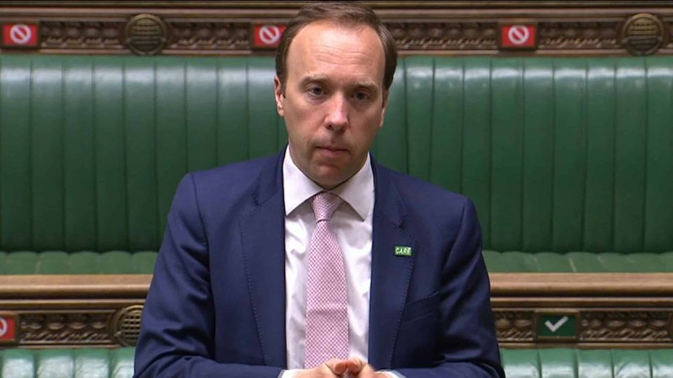 Cover of Matt Hancock's new book is leaked