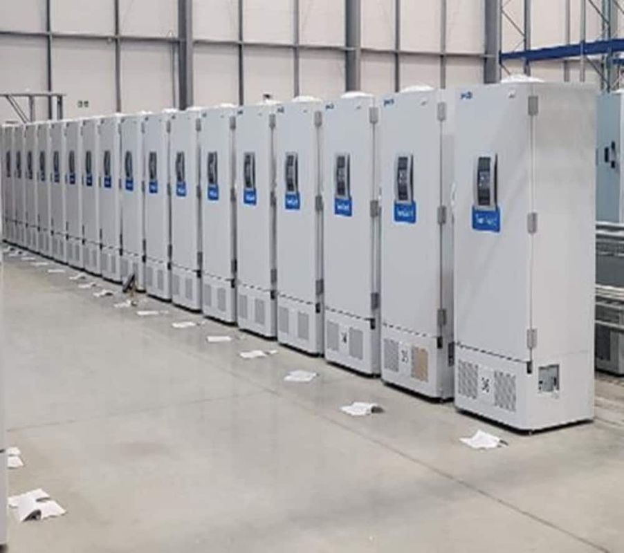First pictures released of specialist Covid-19 vaccine freezers as roll ...
