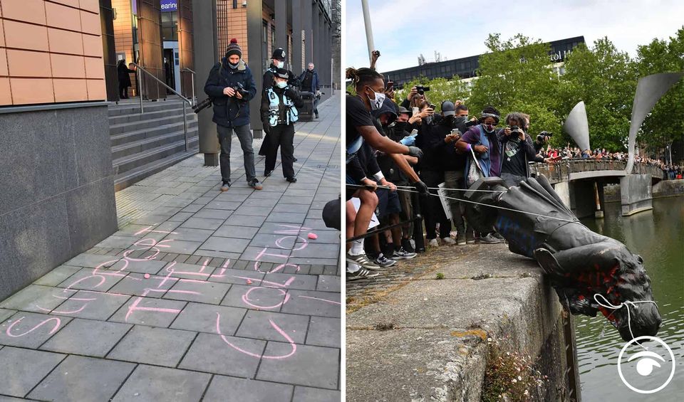 Four deny criminal damage following toppling of Colston statue in Bristol
