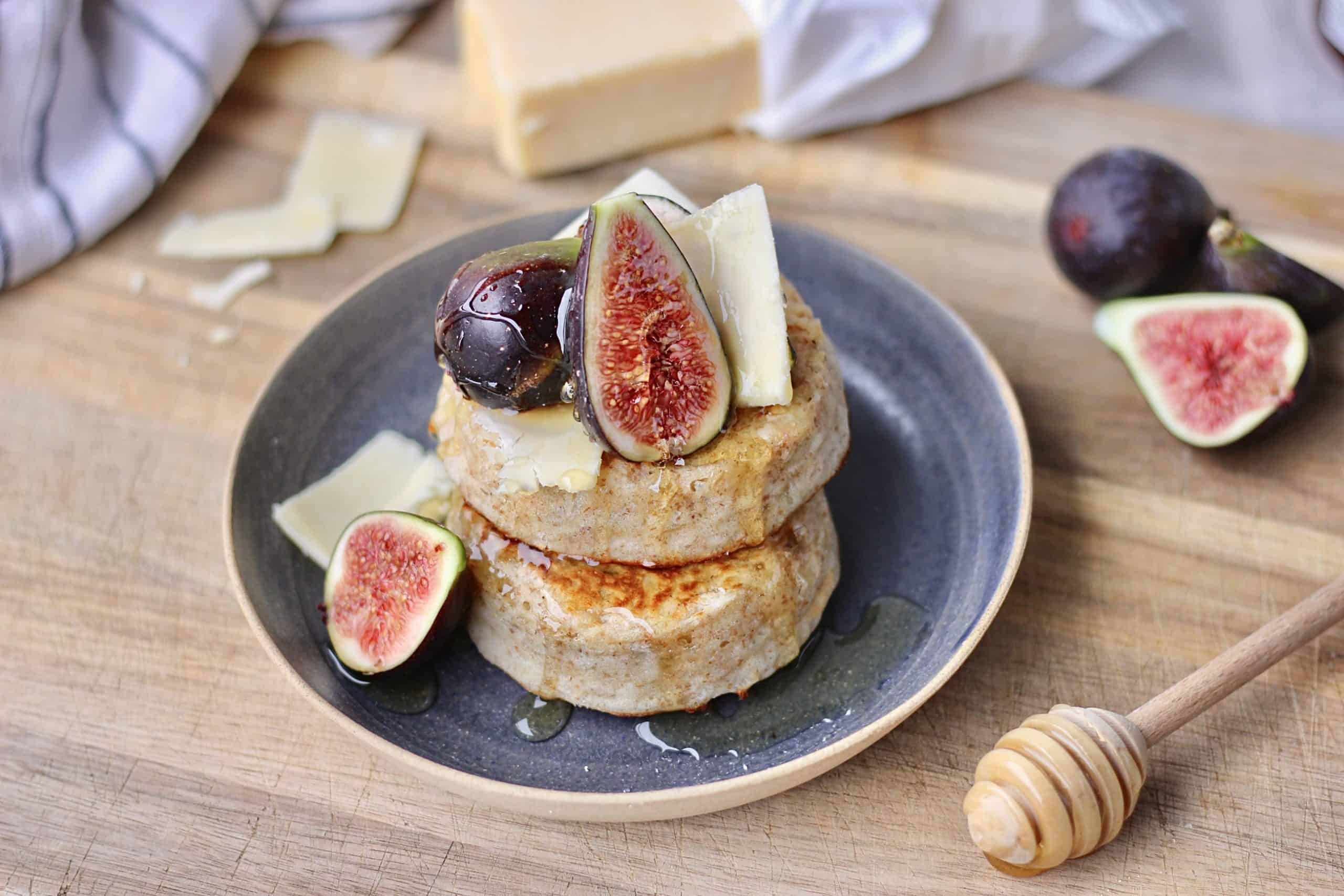 How To Make: Wholemeal Cheese Crumpets with Figs & Honey