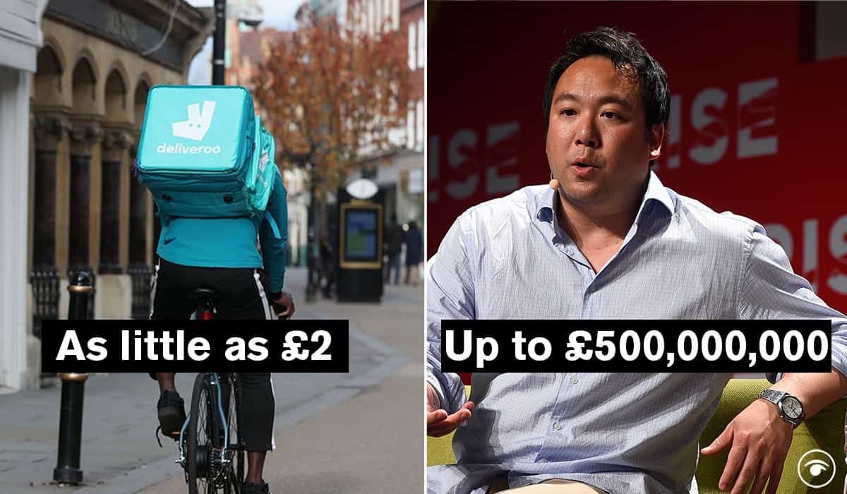 Deliveroo boss set to make £500 million as survey reveals drivers can ...
