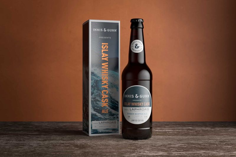 Innis & Gunn Islay Whisky Cask, brewed in collaboration with Laphroaig