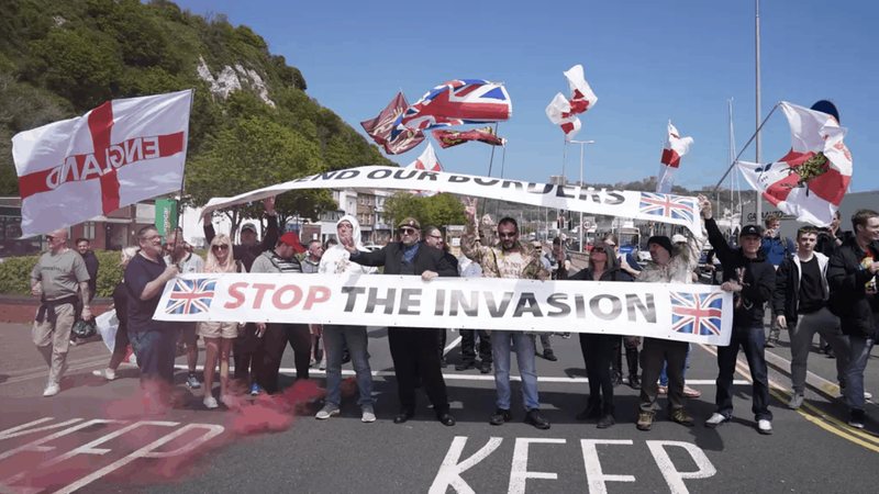 “Patriots? Idiots more like" - Reactions to Dover immigration protest
