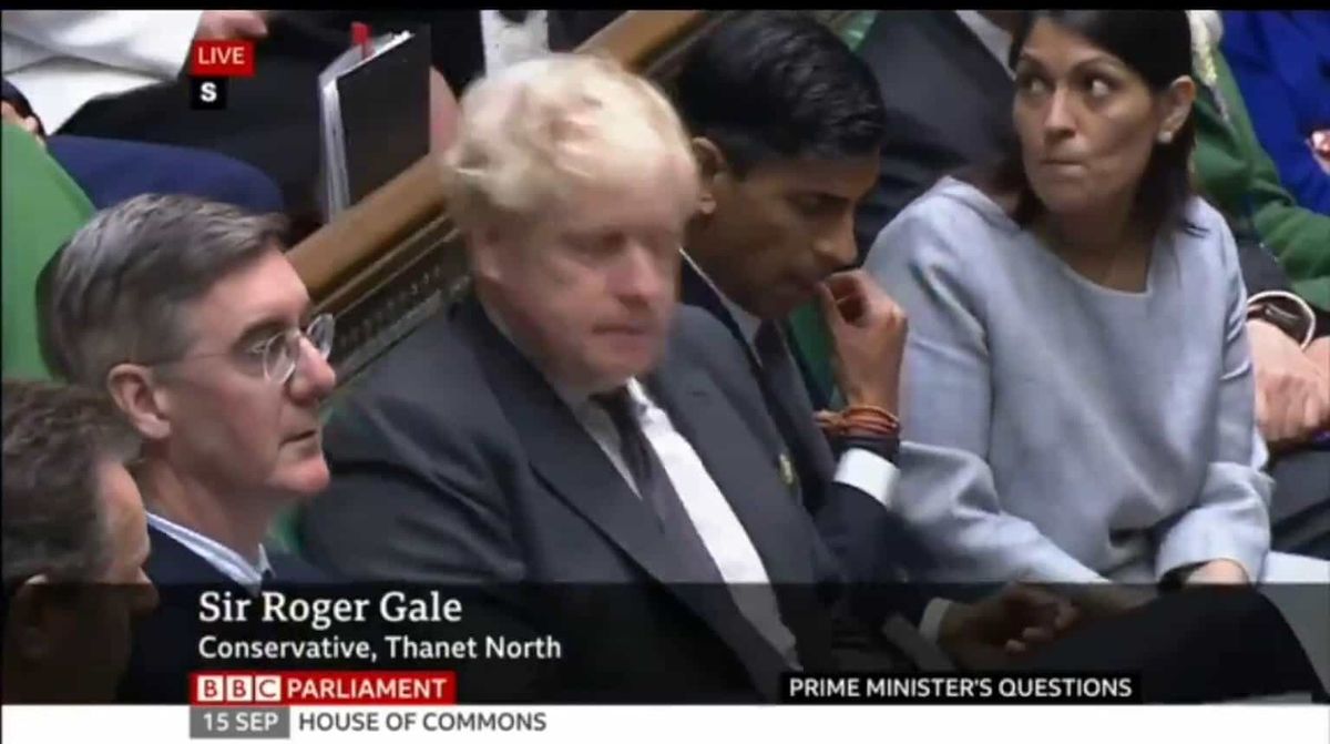 Reaction of Tory front bench goes viral after MP warns of Brexit waste