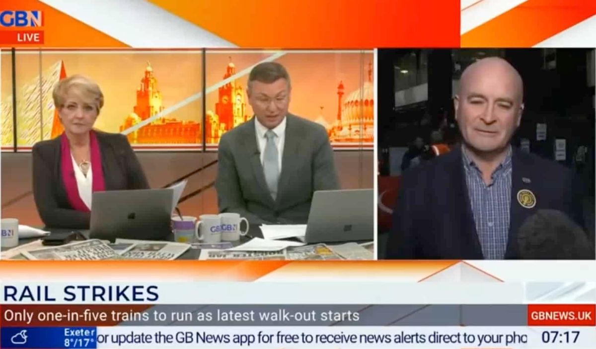 Mick Lynch firing on all cylinders as rail workers walk out on strike