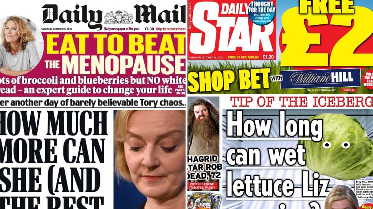 National newspapers react to a 'day of chaos' in Downing St