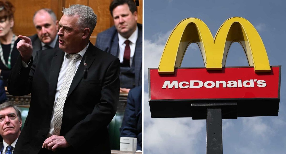 Lee Anderson says he's seen food bank users frequent McDonald's