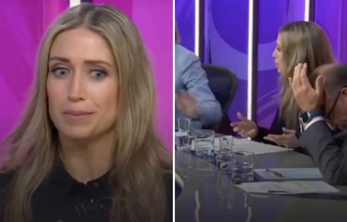 Theo Paphitis left with his head in his hands during Question Time