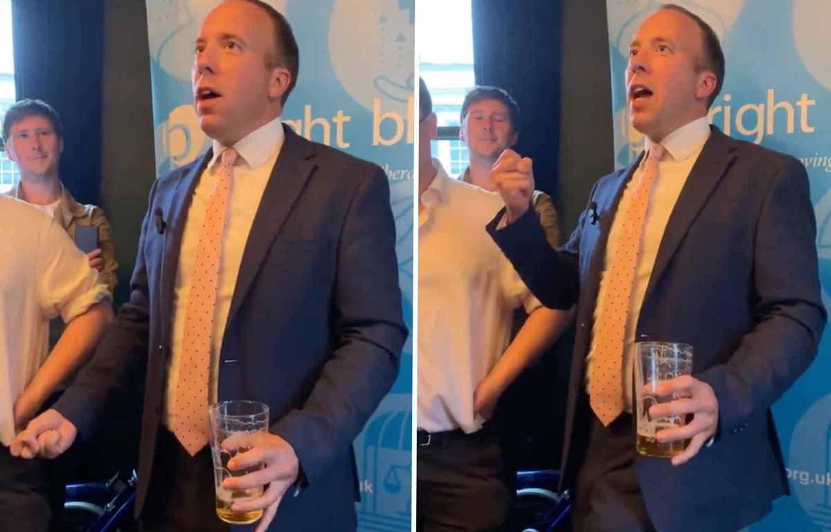 Matt Hancock's beer-infused rant gets shredded on social media