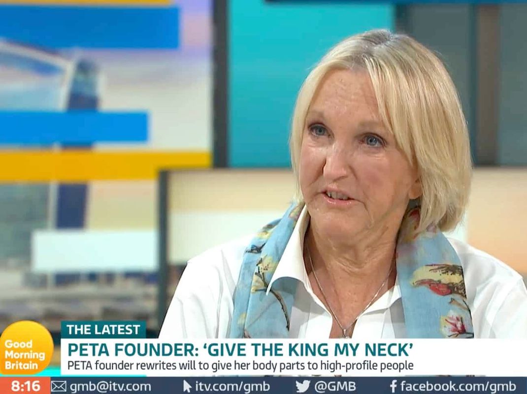Peta founder requests that a piece of her neck is sent to the King