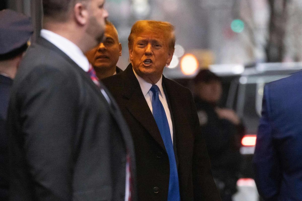 Donald Trump walks out of closing arguments in court case