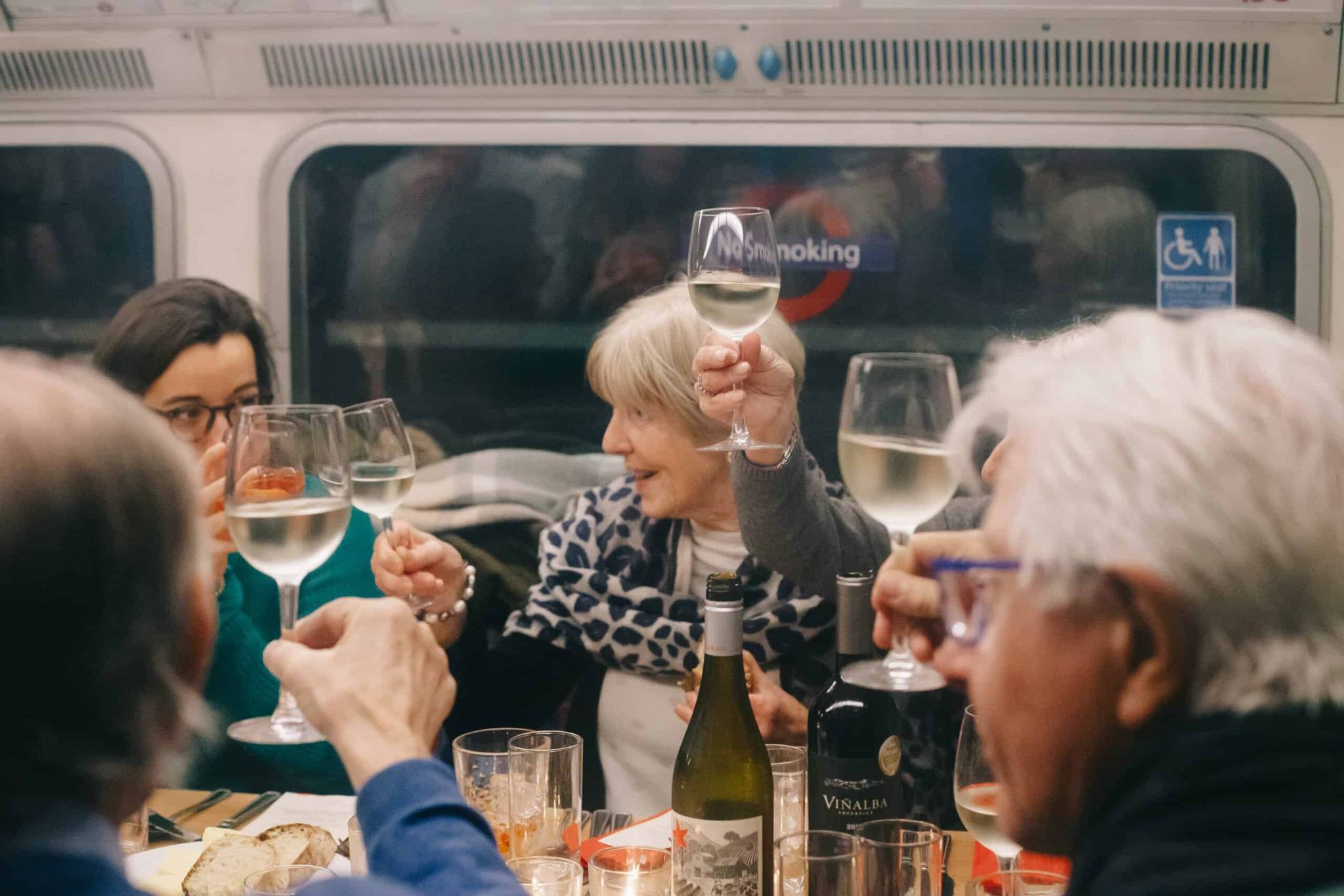 Dine in a tube carriage at London's most unique supperclub