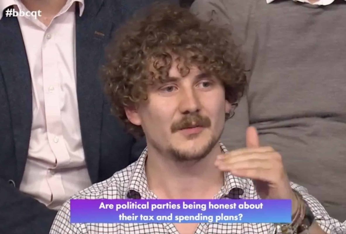 Question Time audience member nails Britain's toxic tax debate