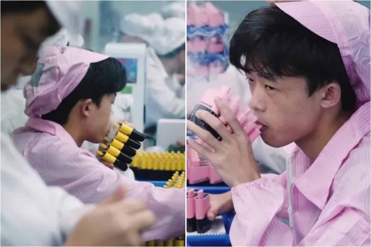 Factory worker shown testing ‘up to 10,000 vapes a day’