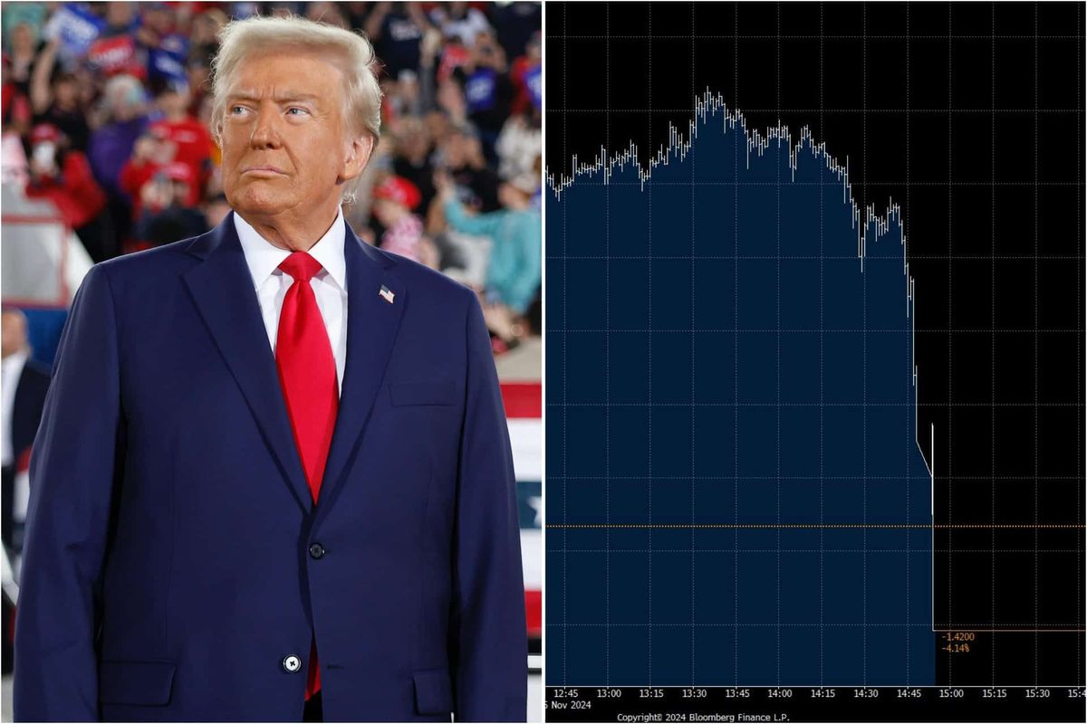 Trump Media stock plummets ahead of US election result