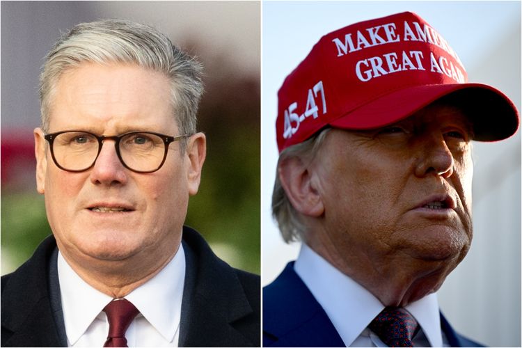 'I like him a lot': Donald Trump heaps praise on... Keir Starmer 'I like him a lot': Donald Trump heaps praise on... Keir Starmer