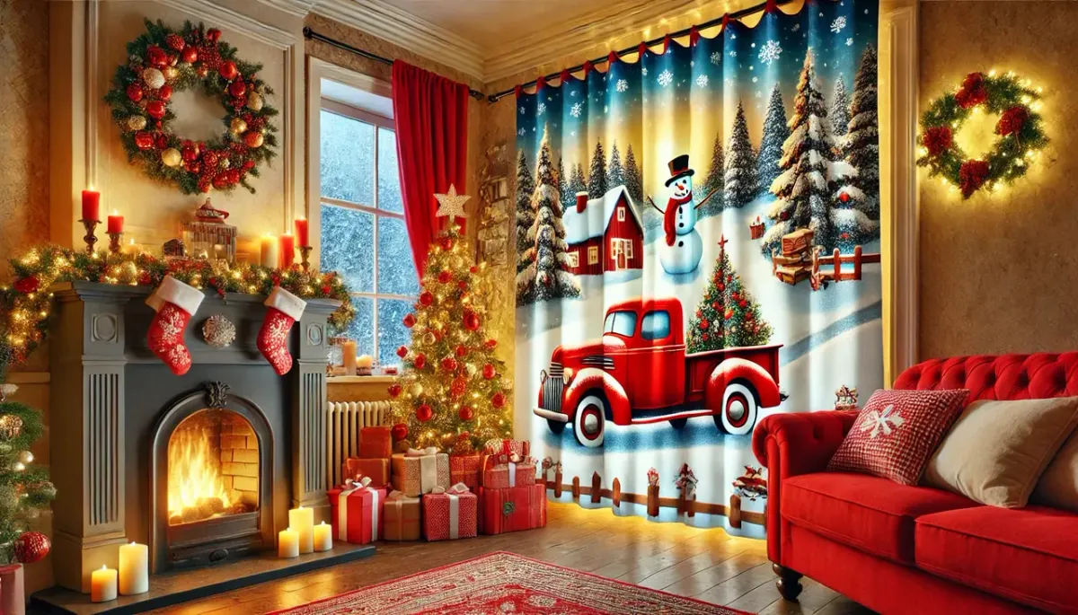 Temu Unveils Holiday Magic: Shower Curtains Redefine Christmas Décor
