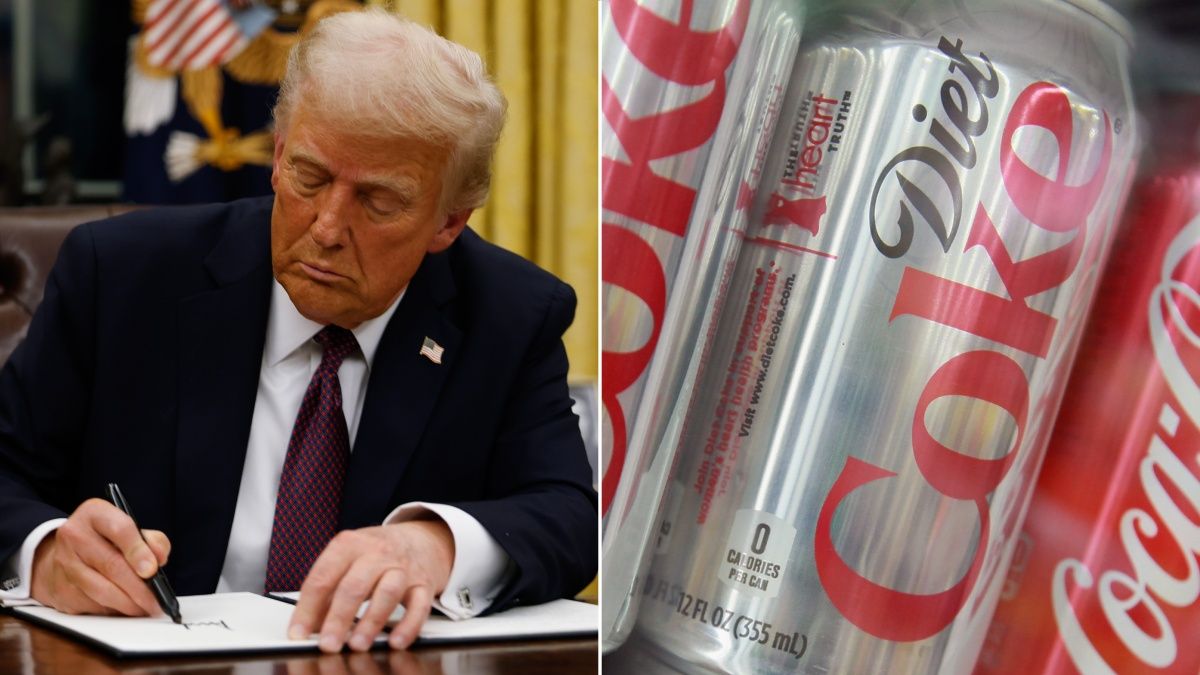 Donald Trump reinstalls Diet Coke button in Oval Office
