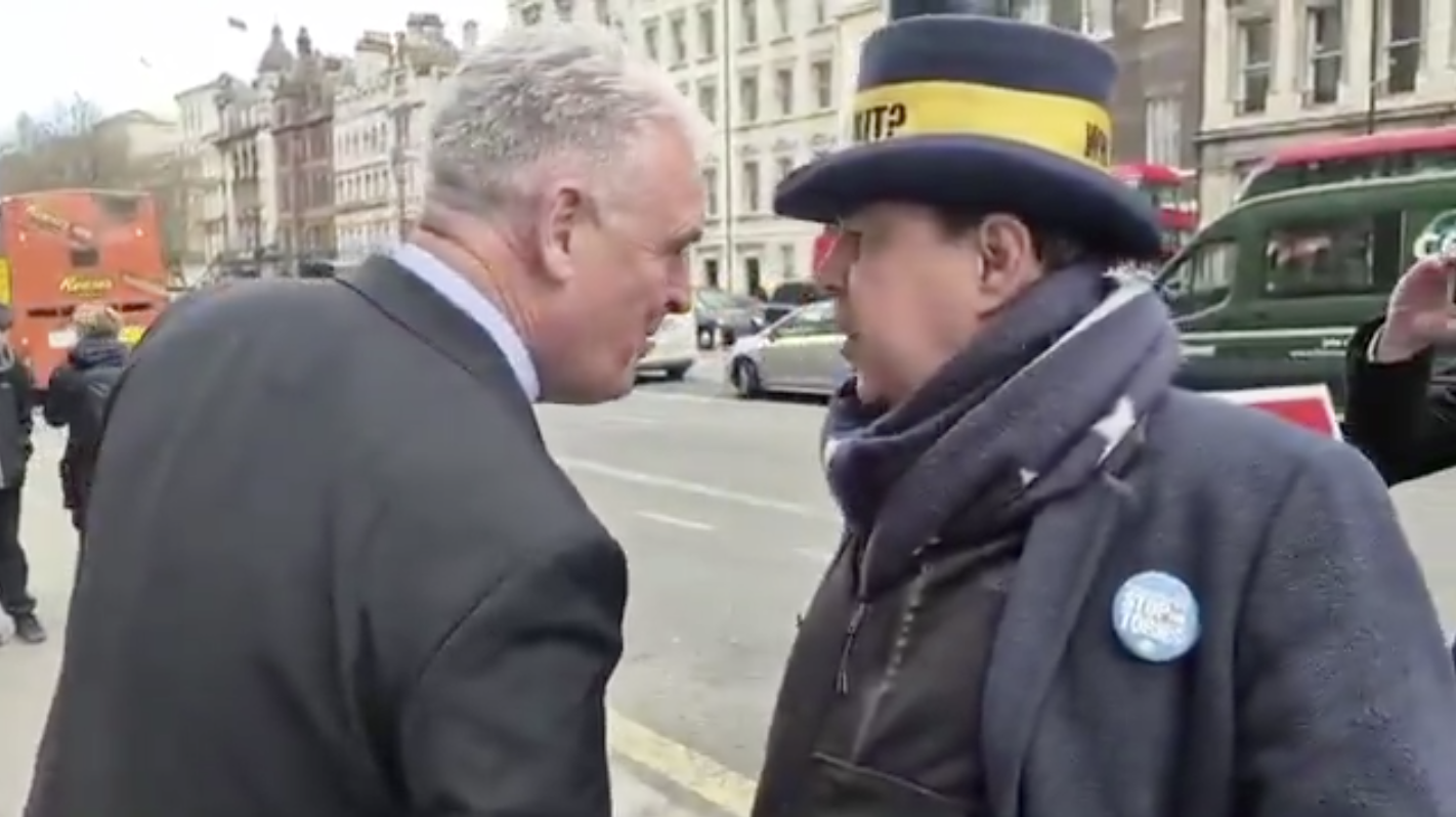 Reform MP Lee Anderson involved in scuffle with 'Stop Brexit' campaigner