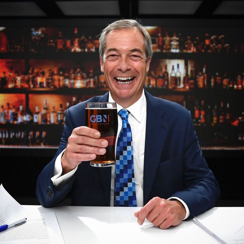 Nigel Farage accused of 'having too many pints' after announcing new policy