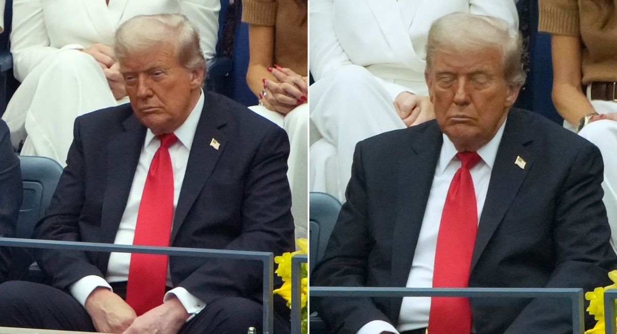 Donald Trump 'falls asleep' during US Open final after delaying match