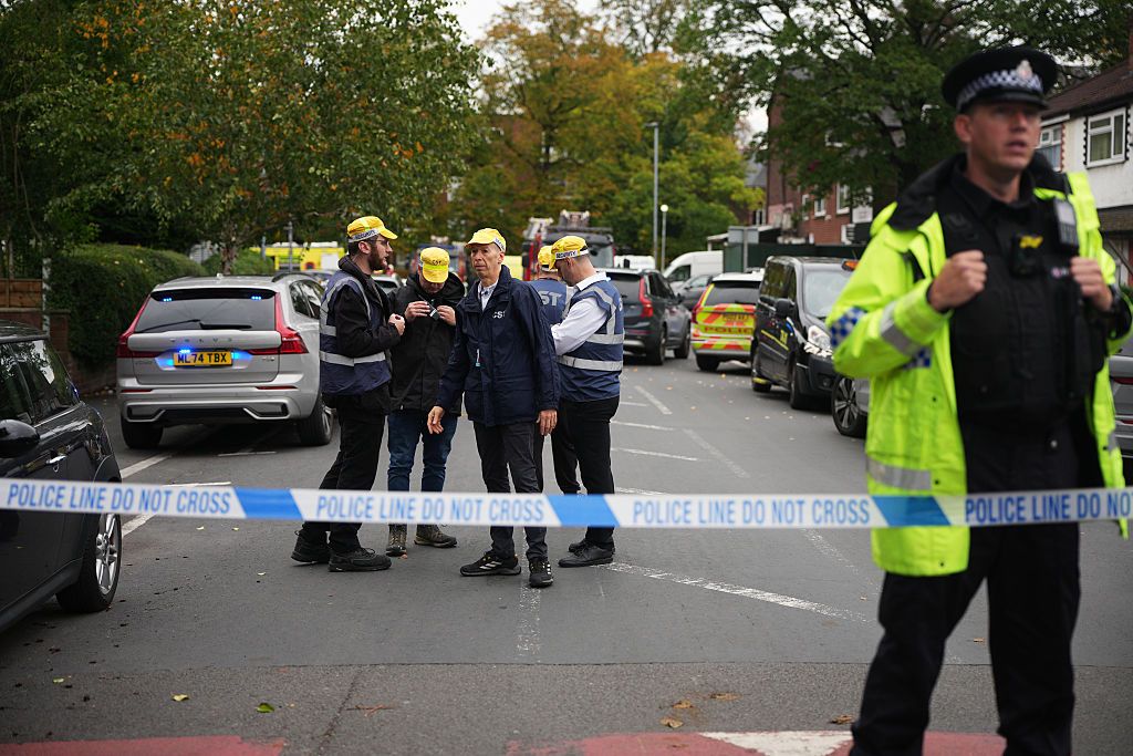 Suspect shot as police respond to stabbings at Manchester synagogue