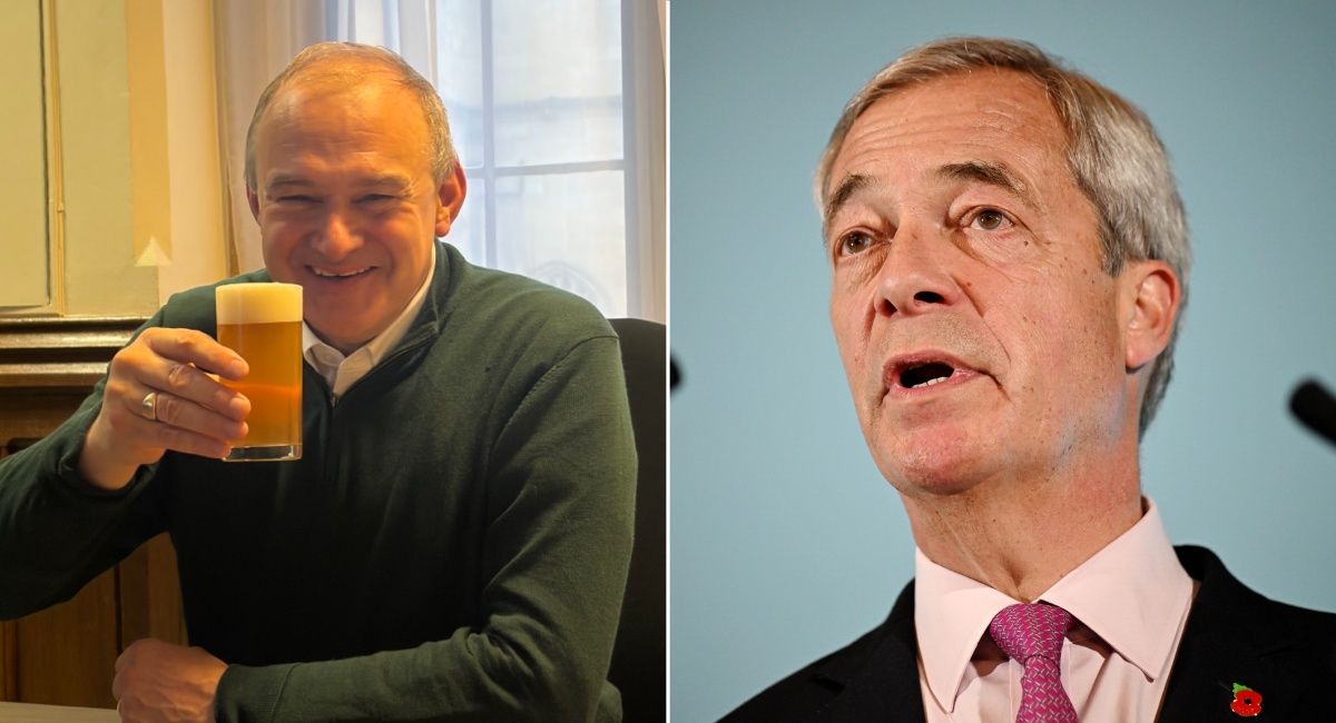 Ed Davey owns Farage with perfect tweet after ECHR bill fails in Commons