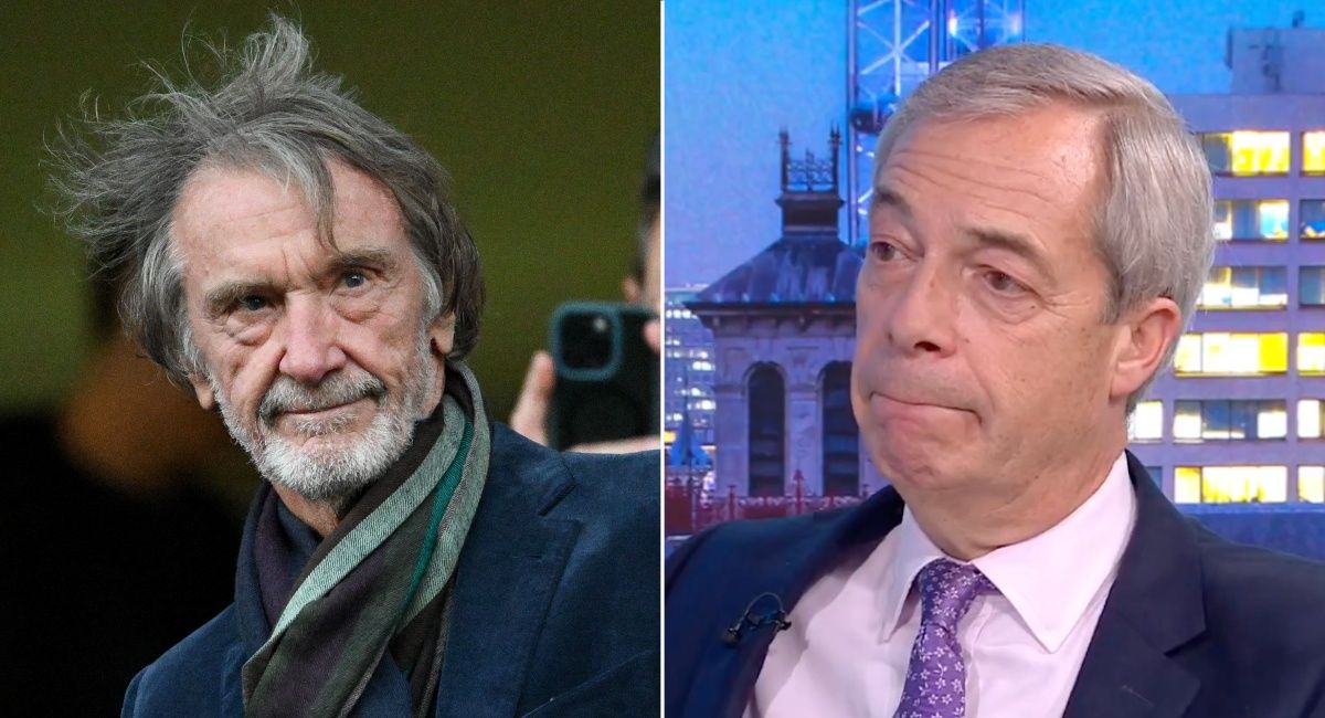 Nigel Farage labels Jim Ratcliffe a 'tax refugee'