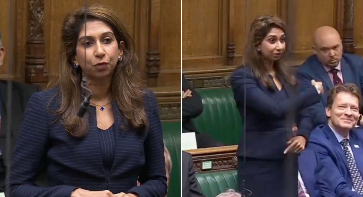 Suella Braverman heckled as she asks first question at PMQs as Reform MP