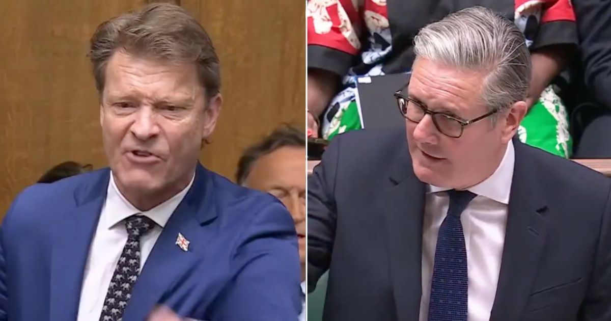 Keir Starmer eviscerates Richard Tice at PMQs over 'aggressive tax ...