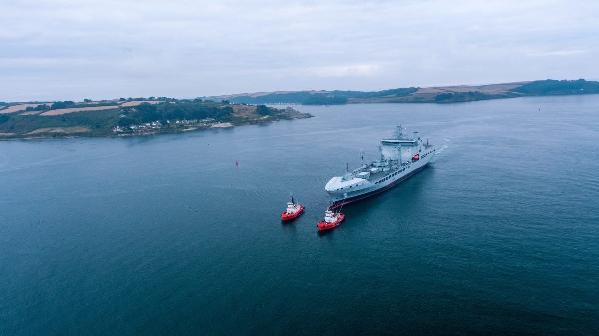 In pics - The fourth and final Tide class tanker RFA Tideforce arrives ...