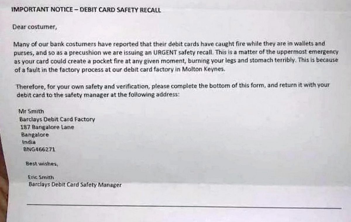 Police expose 'worst scam ever' warning people their cash card could ...