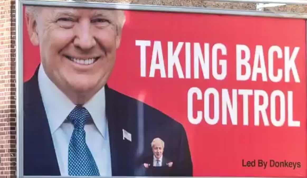 Boris Johnson hilariously trolled by Led by Donkeys in Uxbridge