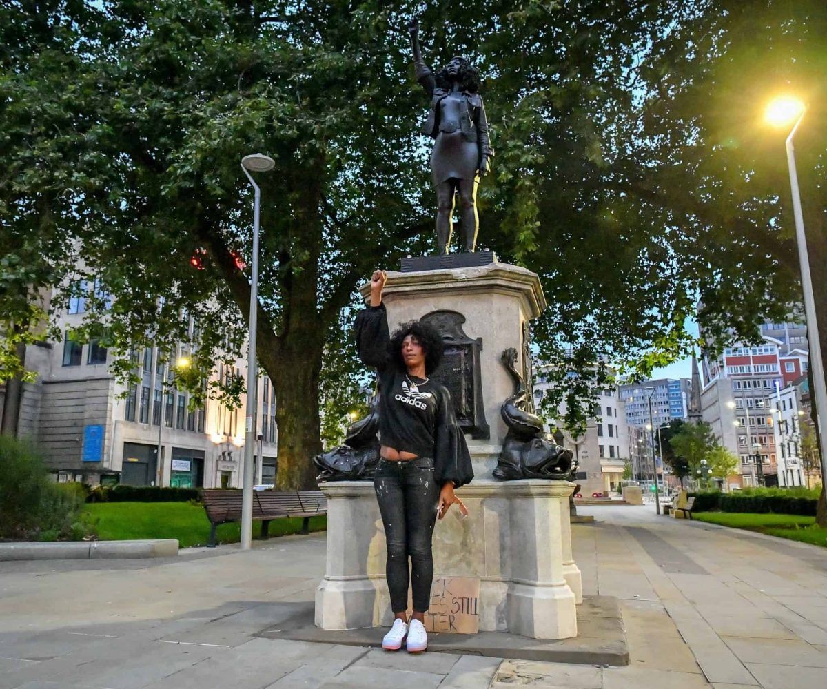 Edward Colston statue replaced by sculpture of black protester