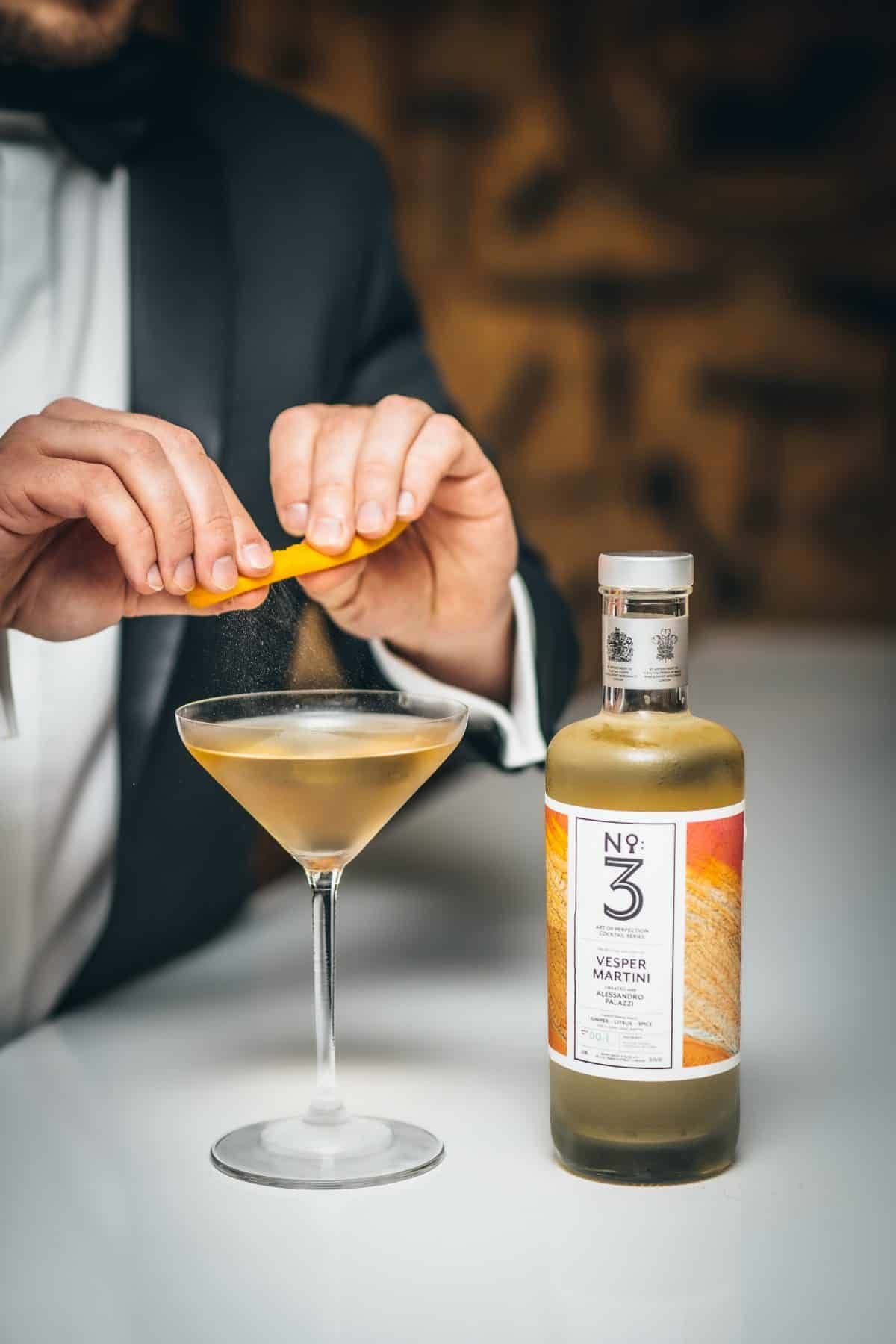 No.3 Gin collaborates with DUKES' Alessandro Palazzi for Vesper Martini