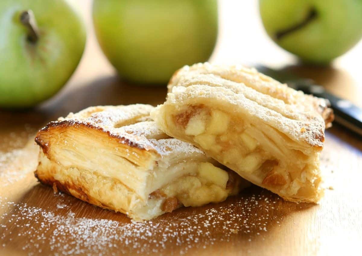 Apple Strudel with a Custard Twist: Try this delightful twist with cinnamon