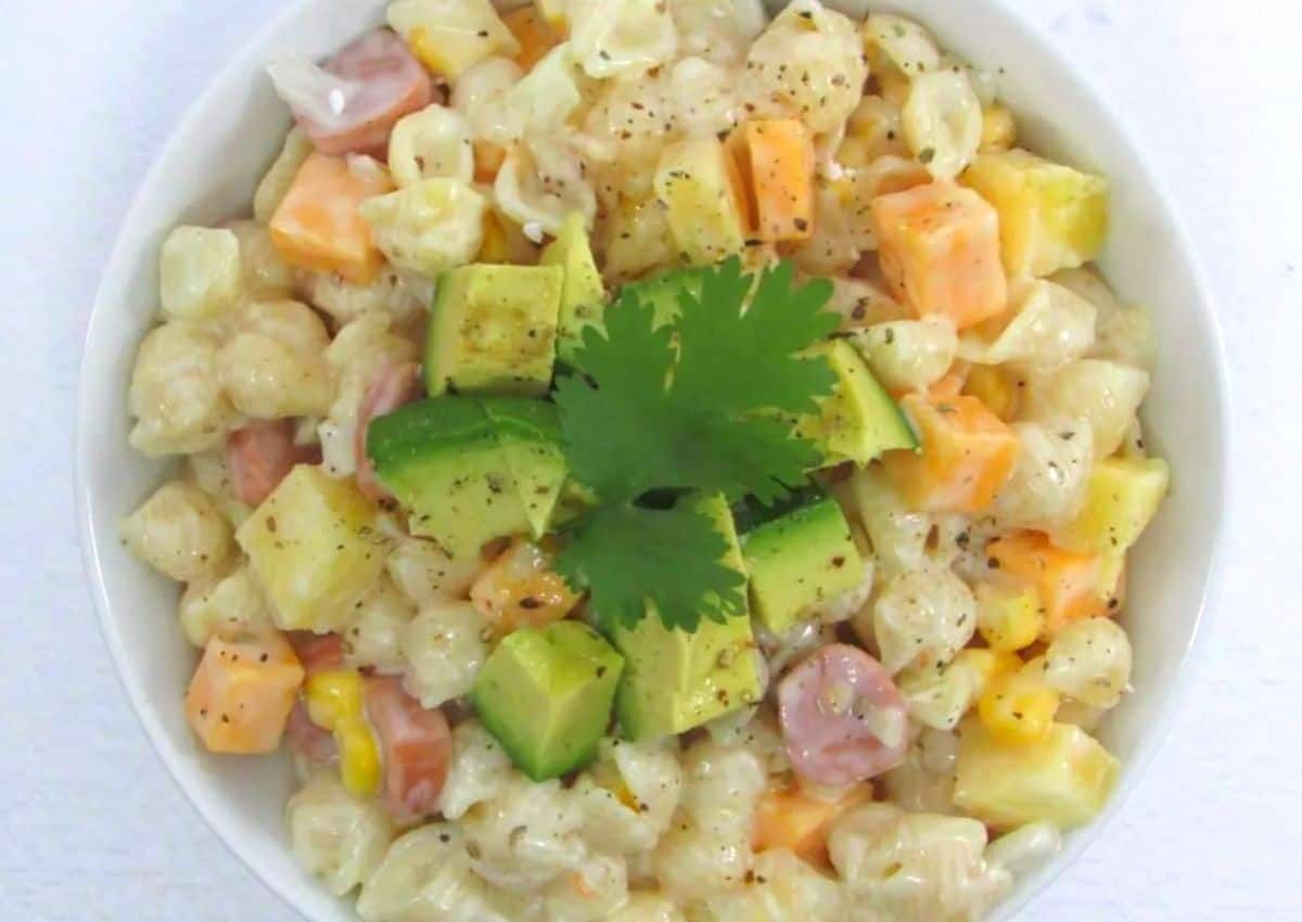 How To Make: Tropical Pasta Salad with pineapple