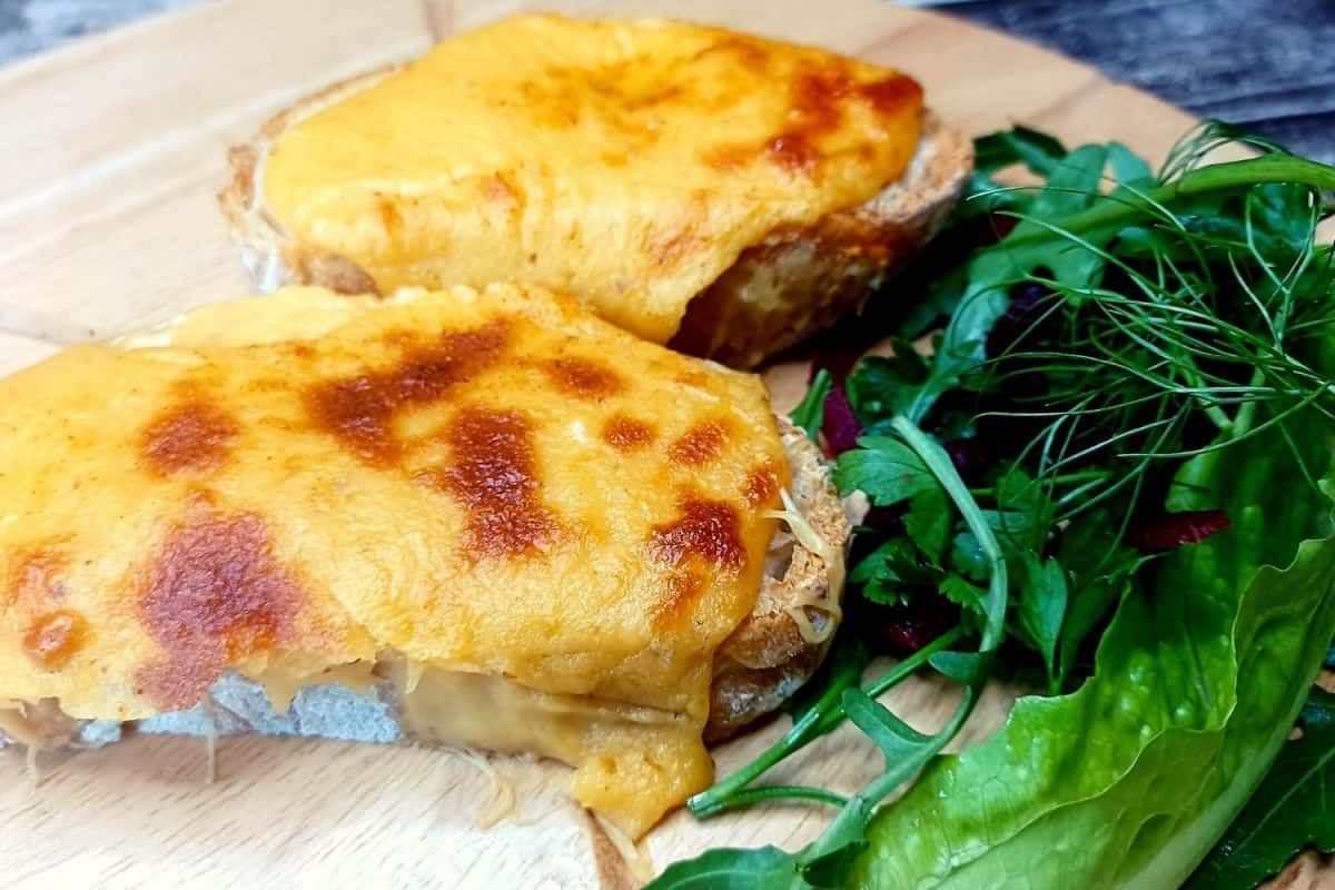 Welsh Rarebit a delightful breakfast sandwich