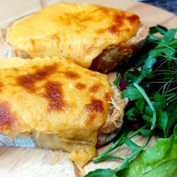 Welsh Rarebit a delightful breakfast sandwich
