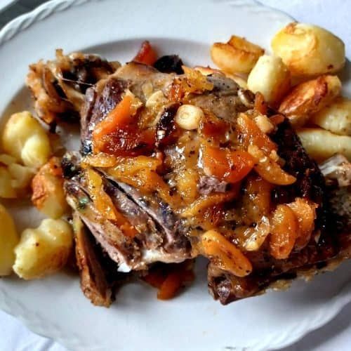 Leg of Lamb with Apricot Sauce