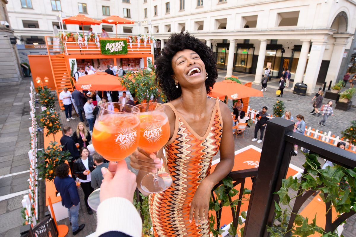 Piazza Aperol pops up in central London