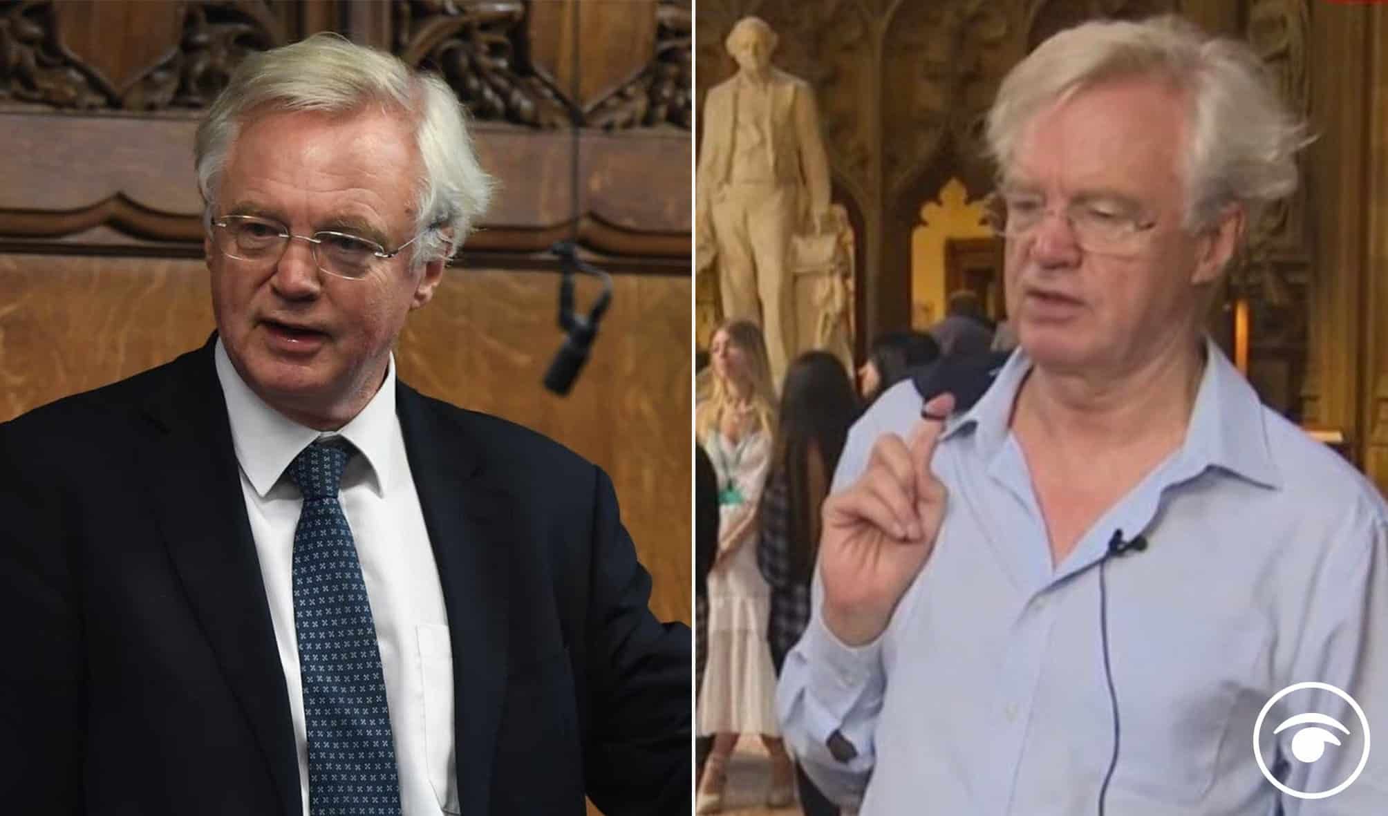 David Davis looks a mess in parliament - memes