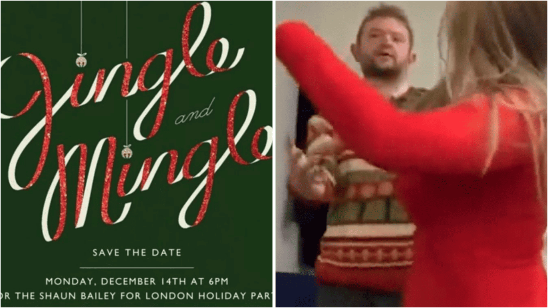 Tory aides were invited to a 'jingle and mingle' event