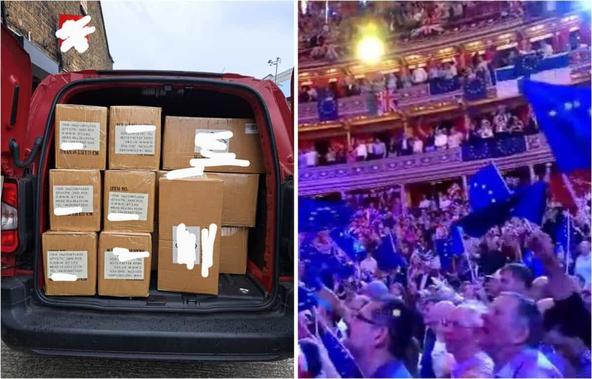 Thousands of EU flags spotted at Last Night of the Proms